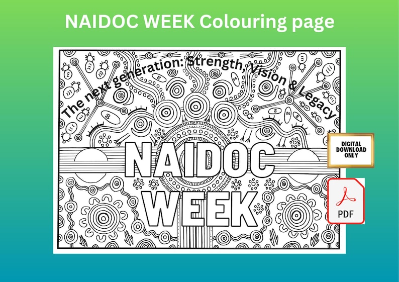 NAIDOC WEEK Printable Colouring Page for Students, NAIDOC Week ...