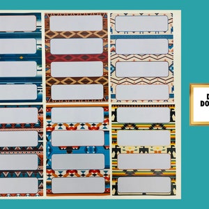Native American Student Name Cards, American Indian Printable Classroom ...
