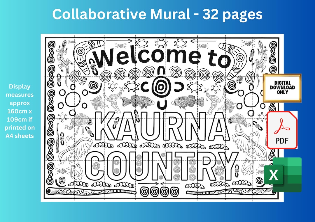 Welcome to Kaurna Country Printable Collaborative Classroom Mural ...