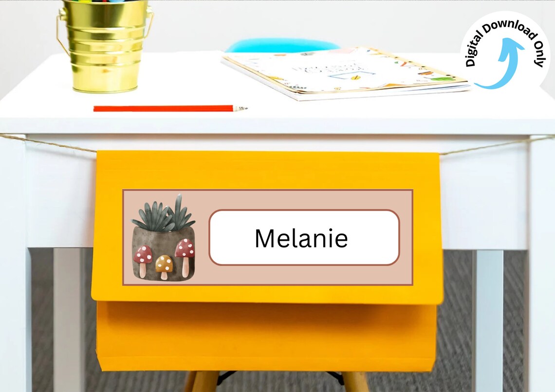 Neutral Boho Classroom Labels, Name Tags for Classroom, Boho for the ...