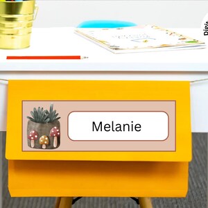 Neutral Boho Classroom Labels, Name Tags for Classroom, Boho for the ...