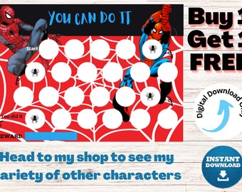 Spiderman Reward Chart - Etsy UK