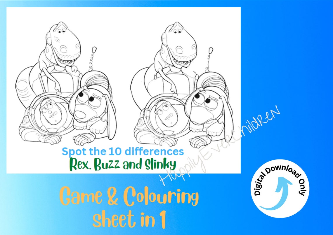 Spot the Differences Activity Page Spot the Difference Spot - Etsy