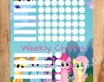 My Little Pony Reward Chart - Etsy