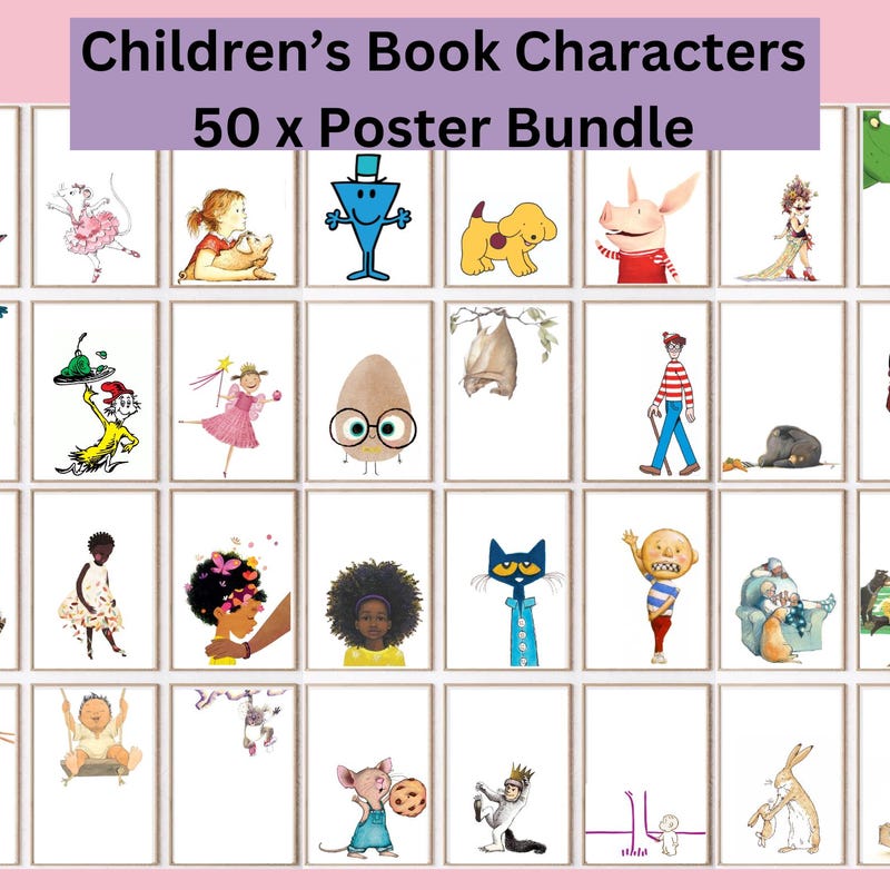 Character Poster - Etsy UK