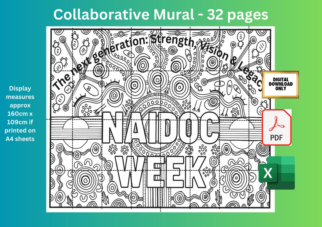 NAIDOC WEEK 2025, Collaborative Mural, Indigenous Classroom Mural ...