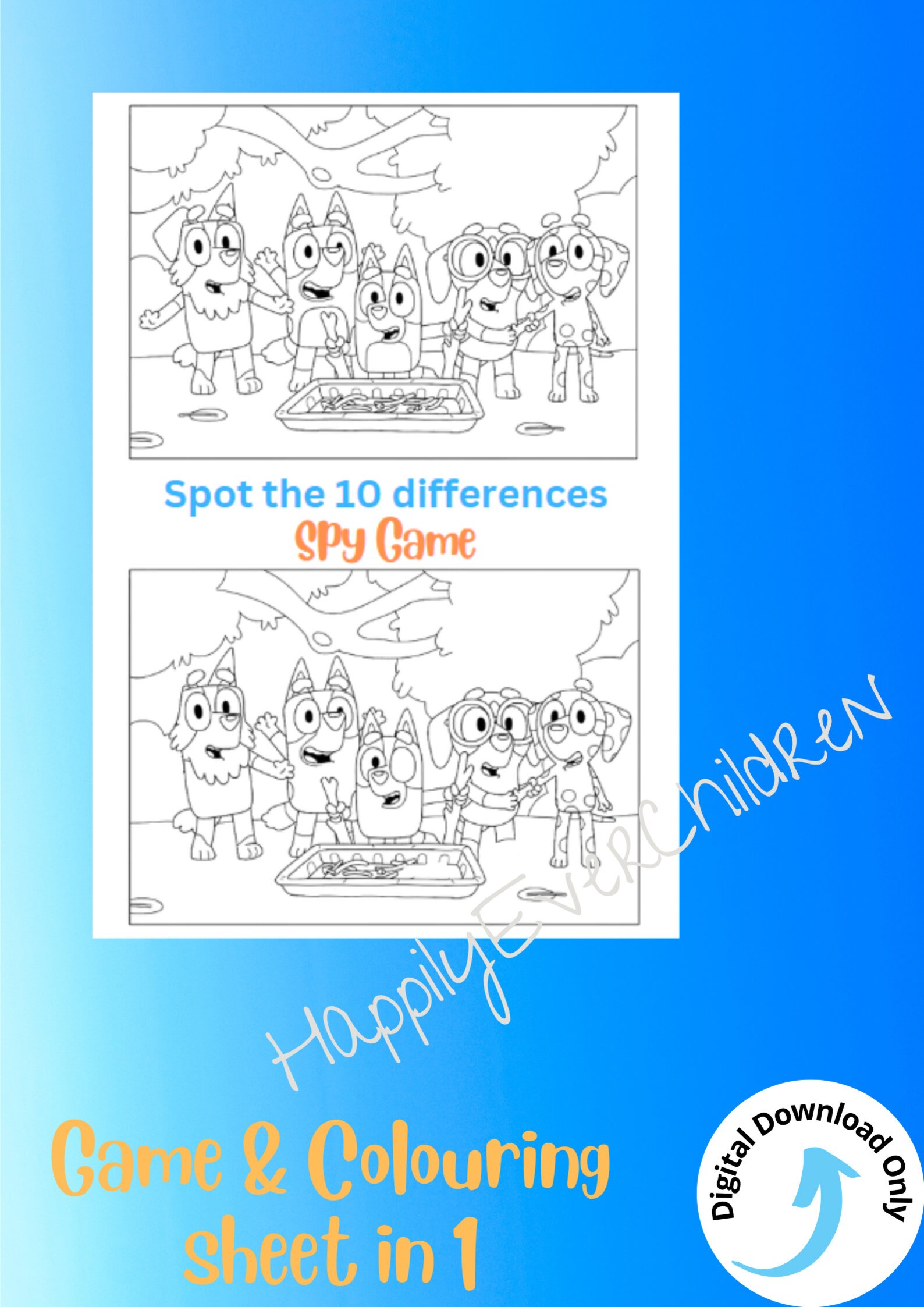 Spot the Difference Activity Page, Spot the Difference, Spot the ...