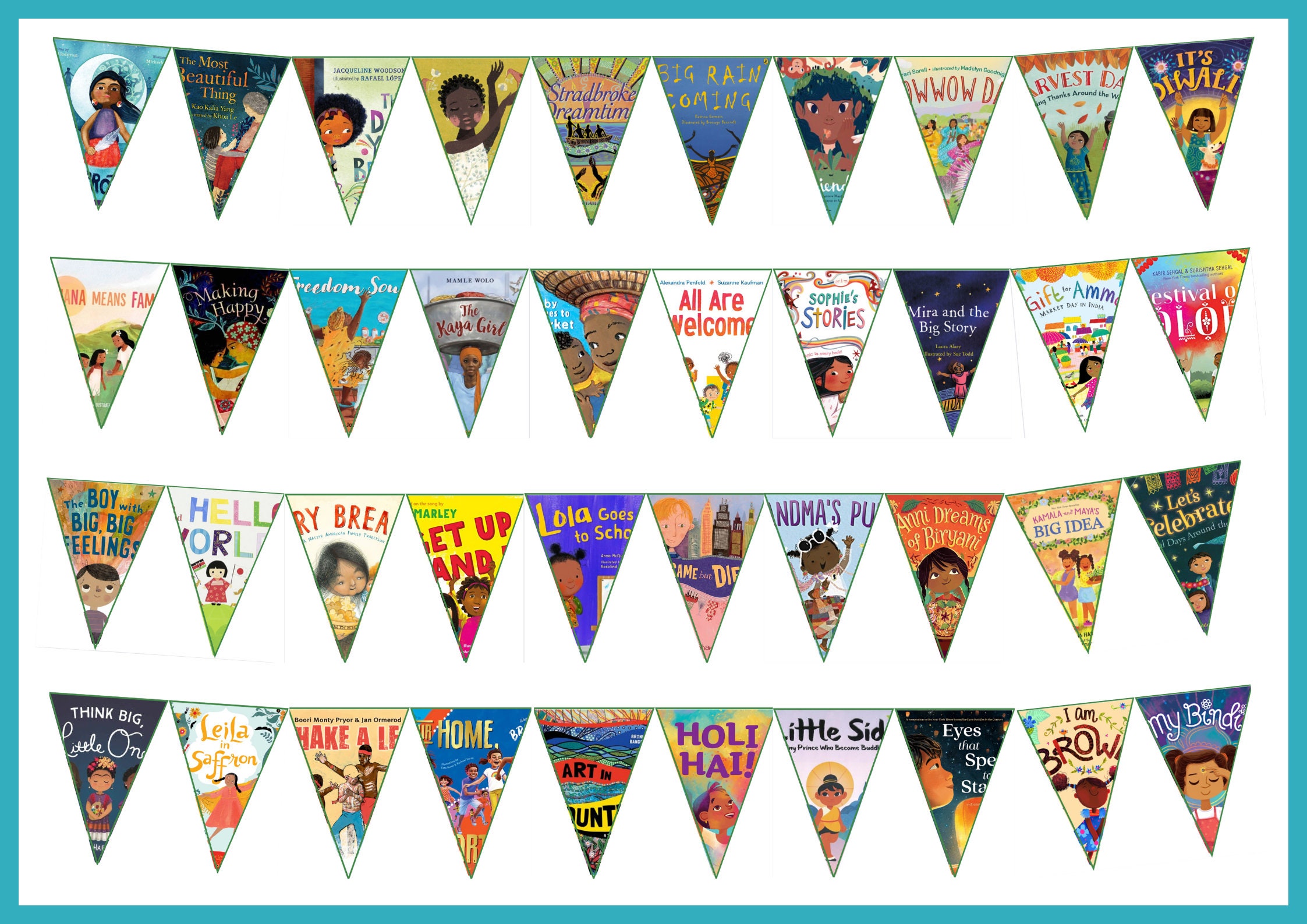 Multicultural Children's Books Bunting, Classroom Bunting Decor, DIY ...