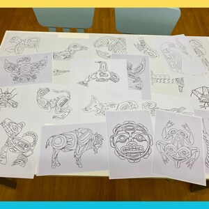Indigenous Spirit Animal Colouring Pages, Printable Resources, American ...