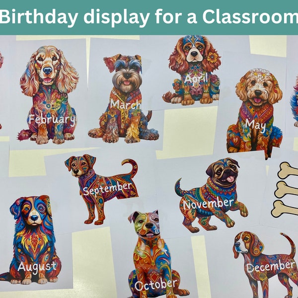 Classroom Birthday Chart - Etsy