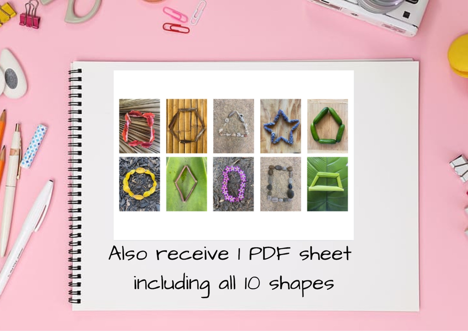 Nature Shapes Printable Posters, Nature Shapes Digital Download, Nature ...