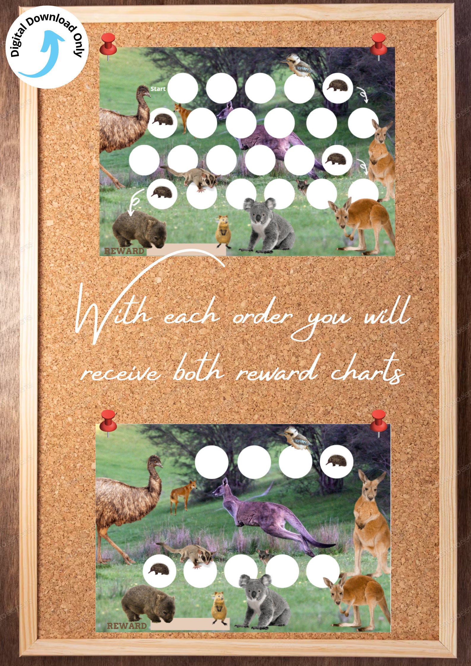 Reward Chart Printable, Reward Chart for Kids, Reward Chart Toddler ...