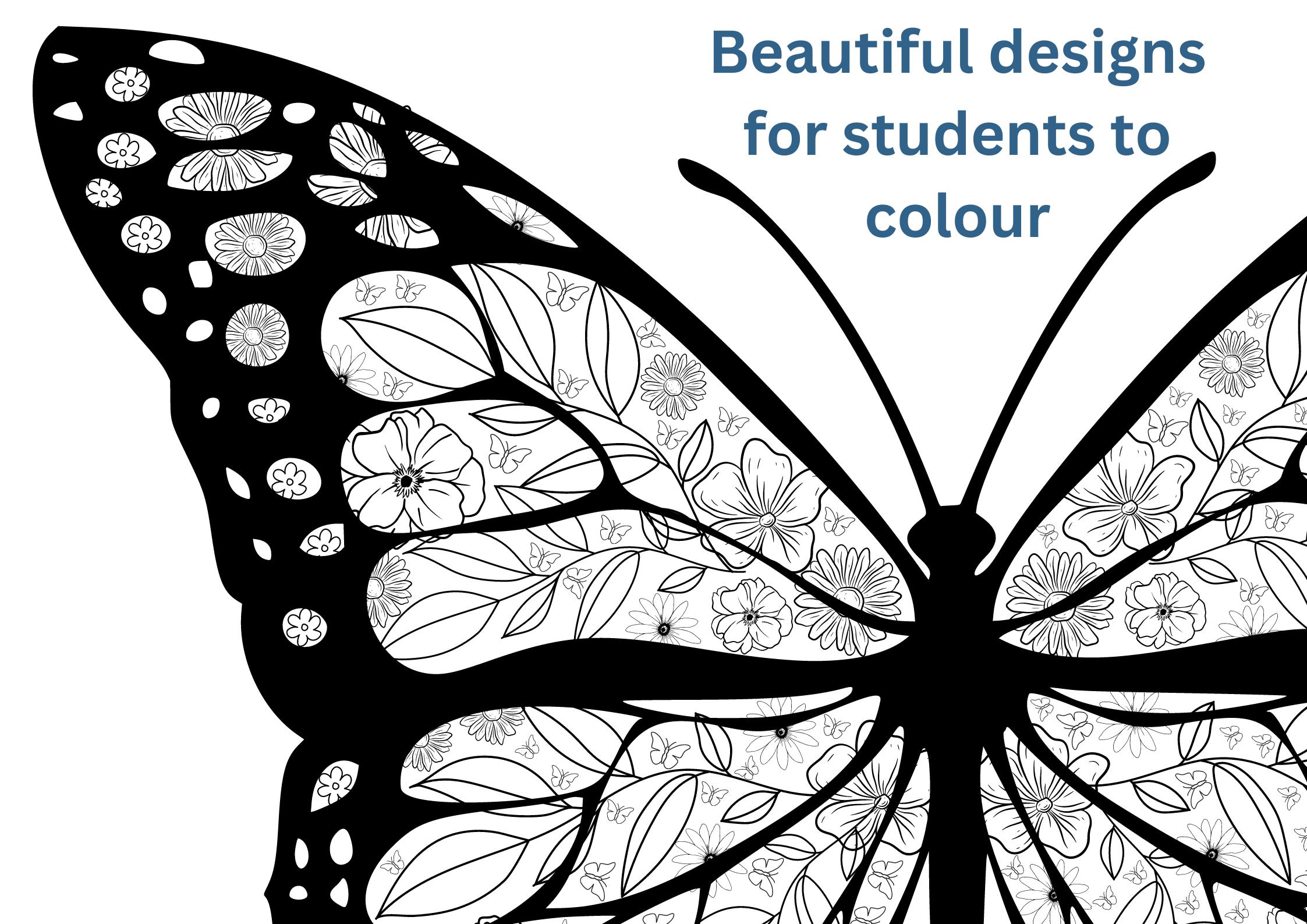 Butterfly Collaborative Mural for Classrooms, Digital Download Activity ...