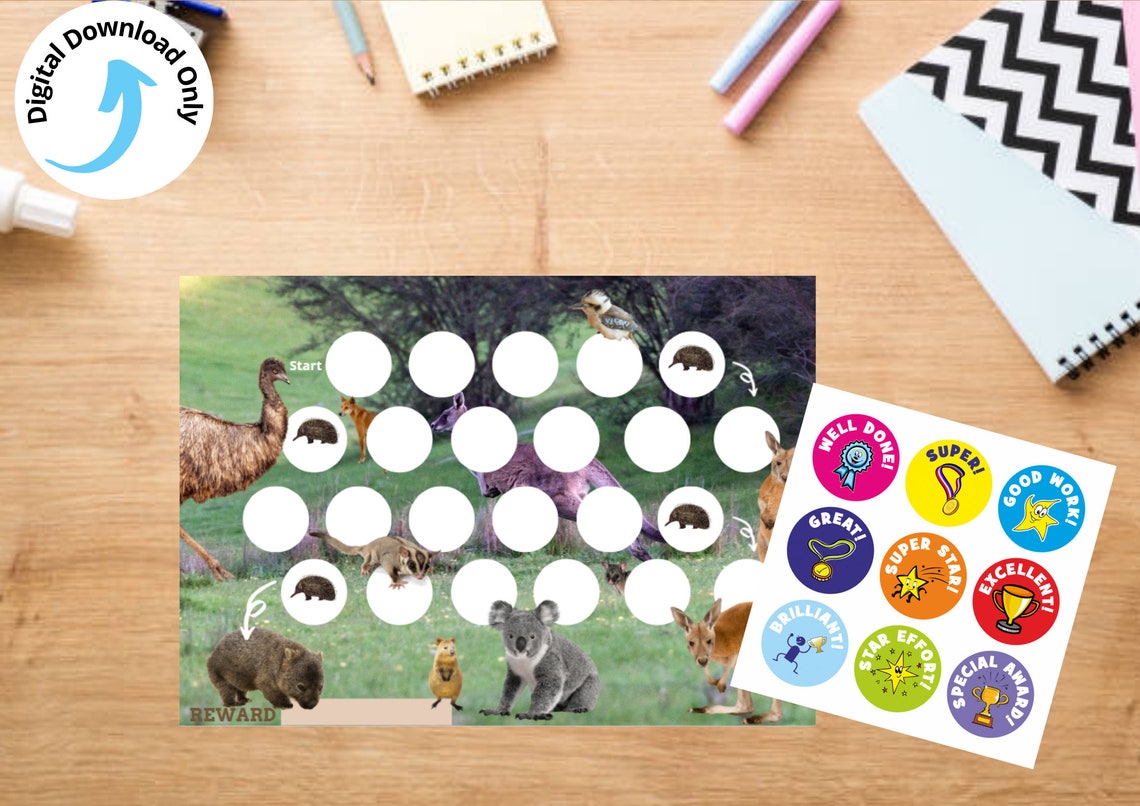 Reward Chart Printable, Reward Chart for Kids, Reward Chart Toddler ...