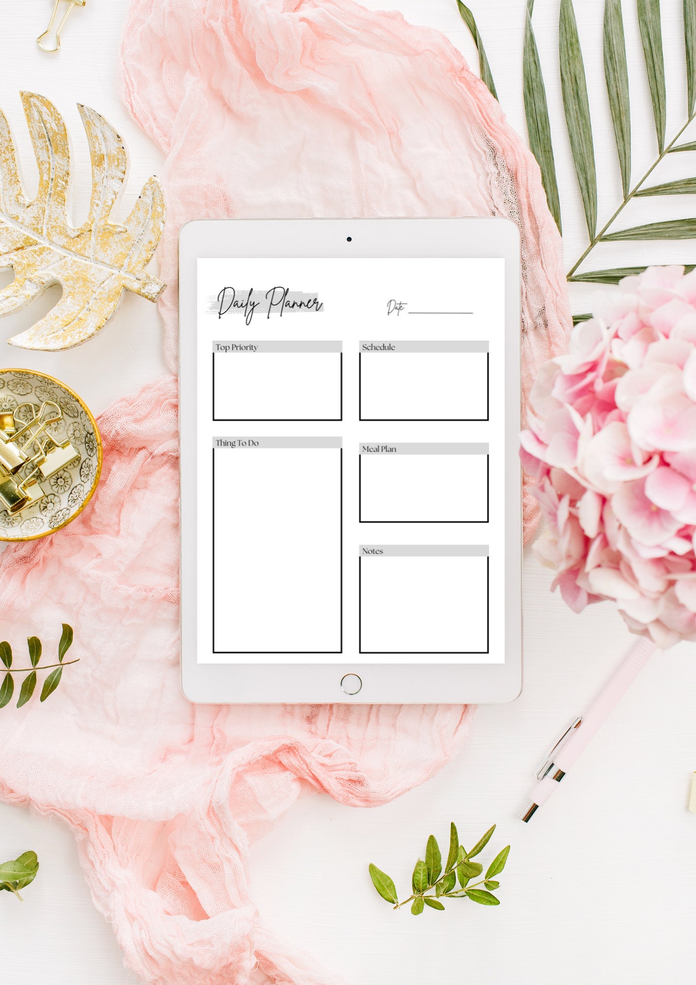 Daily Check in Journal, Daily Gratitude Journal Printable, Daily ...