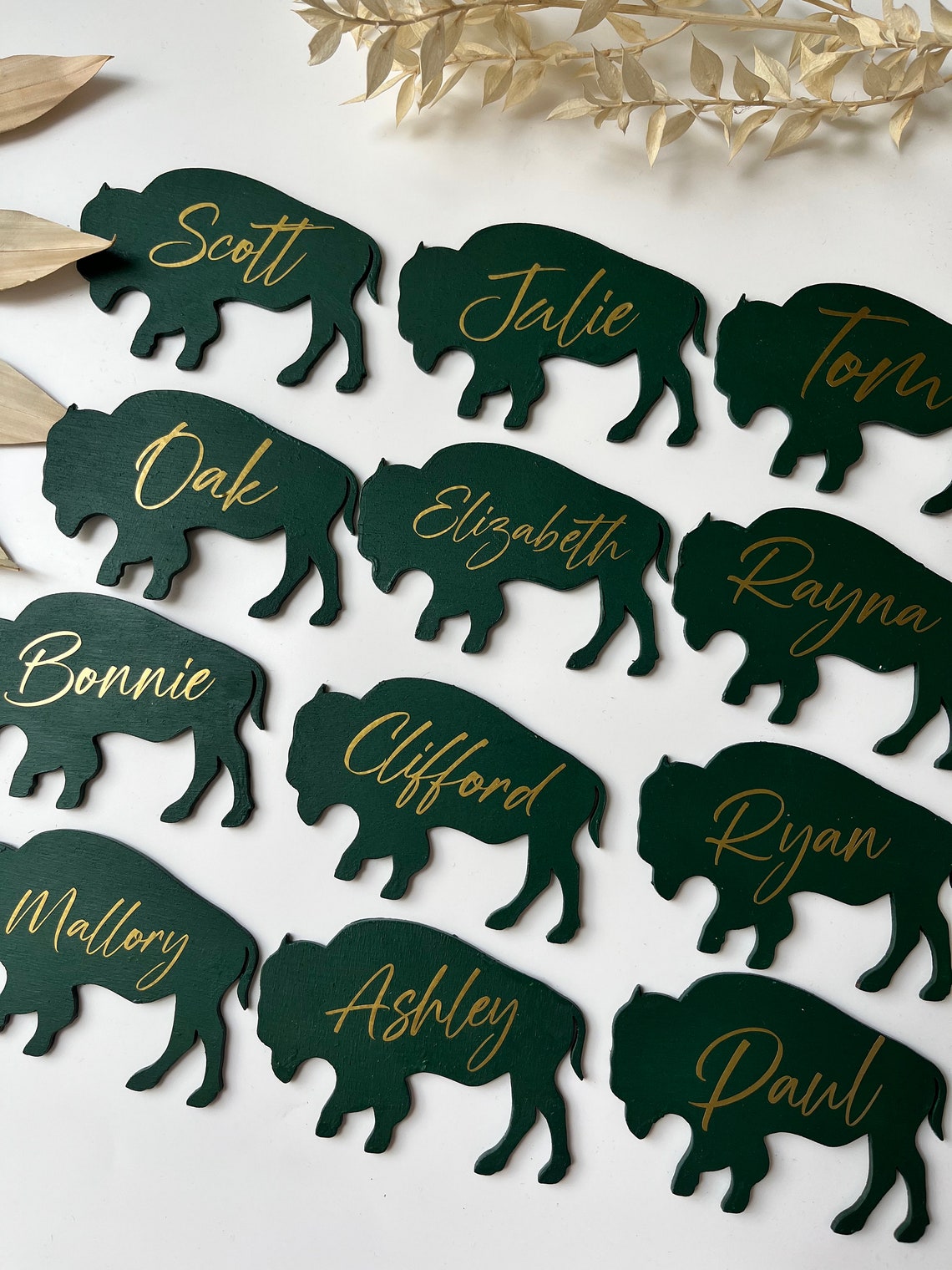 Custom Wedding Wood Place Cards, Wedding Place Cards, Wood Place Cards ...