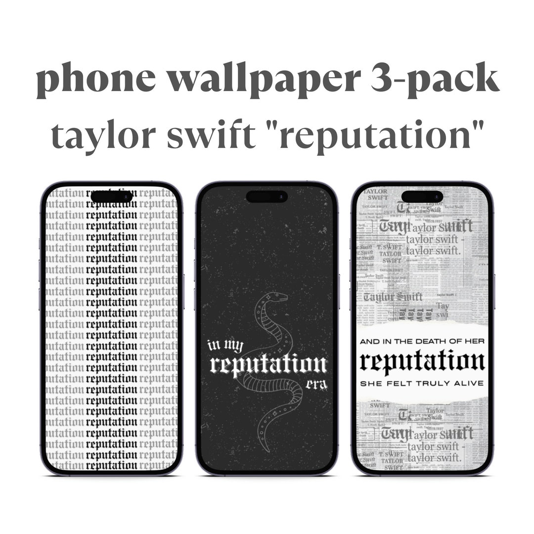 Taylor Swift Reputation Phone Wallpaper Eras Tour Phone - Etsy