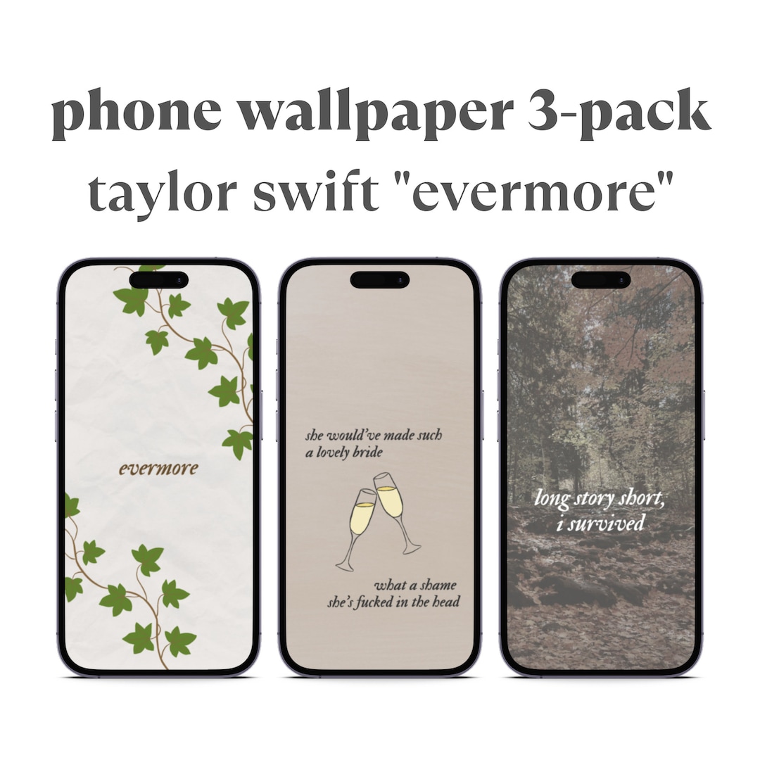 Taylor Swift Evermore Phone Wallpaper, Eras Tour Phone Background ...