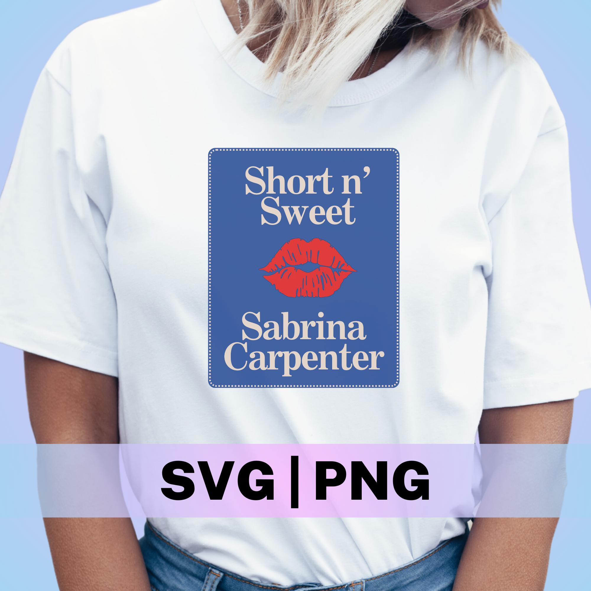 Short N' Sweet Card SVG PNG, Sabrina Carpenter Album Art, Vinyl Cutting ...