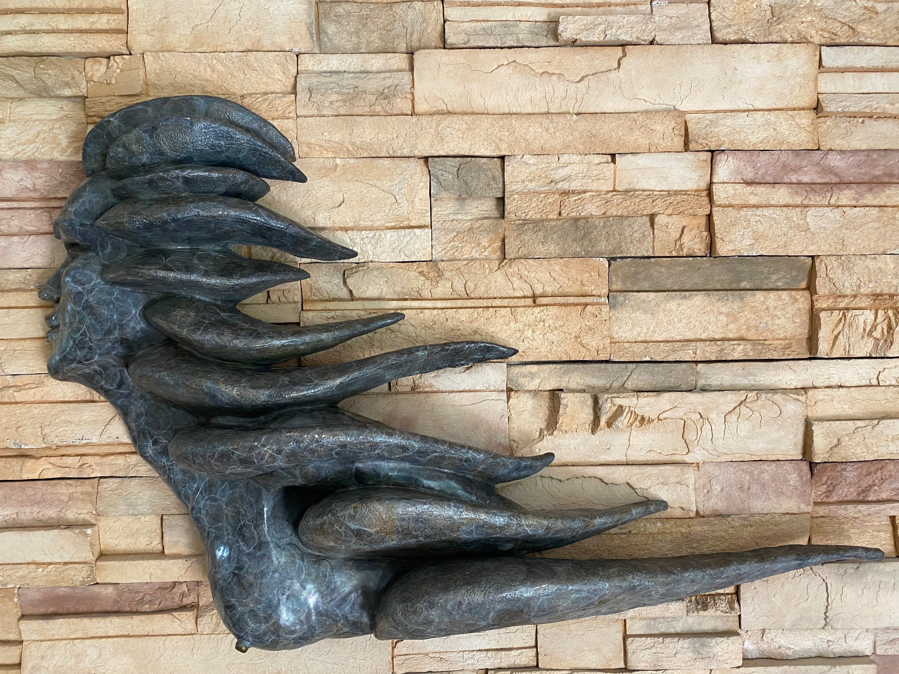 Bronze Statue on the Wall "flat Back" . Especially Beautiful on the ...