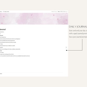 Pink Aesthetic Minimal Notion Template Dashboard ADHD - Etsy