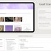 Purple Aesthetic Minimal Notion Template Dashboard ADHD Friendly Weekly ...