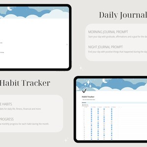 Blue Aesthetic All in One Life Notion Template Dashboard | ADHD ...