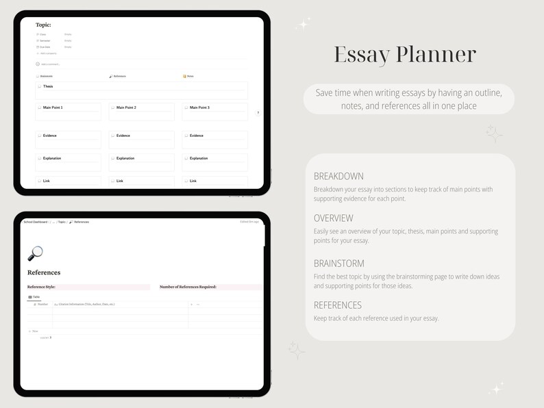 Minimal Pink Aesthetic Academic Notion Template Dashboard | ADHD ...