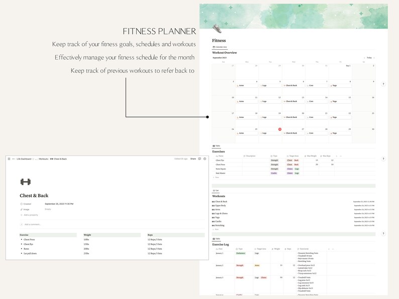 Green Aesthetic Minimal Notion Template Dashboard ADHD - Etsy