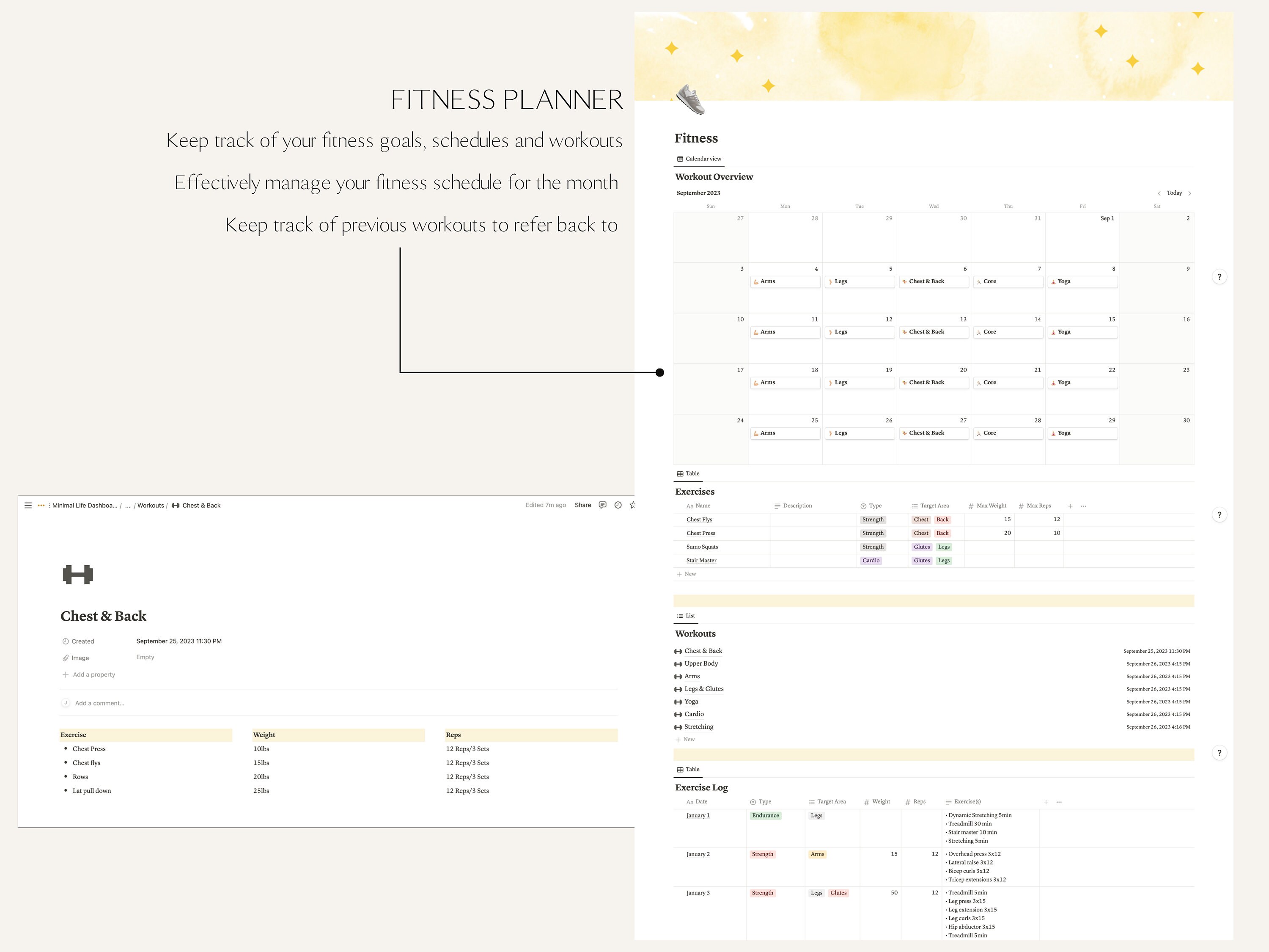 Yellow Aesthetic Minimal Notion Template Dashboard ADHD - Etsy