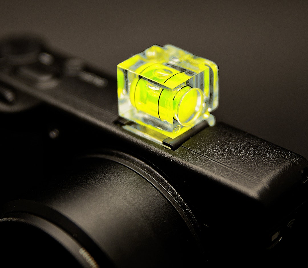 BUBBLE LEVEL FLASH Film Camera Level 1 Axis Hot Shoe Cover Spirit ...