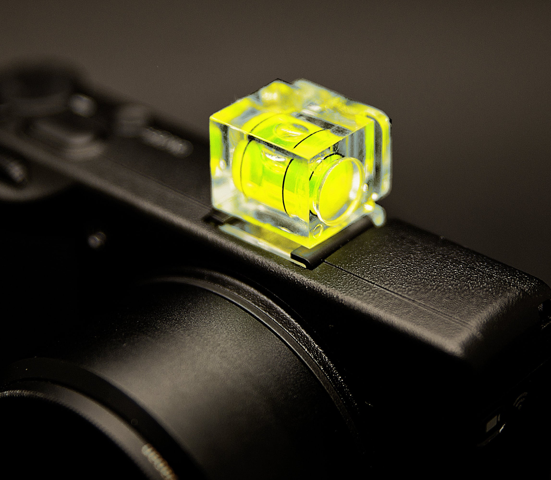 BUBBLE LEVEL FLASH Film Camera Level 1 Axis Hot Shoe Cover Spirit ...