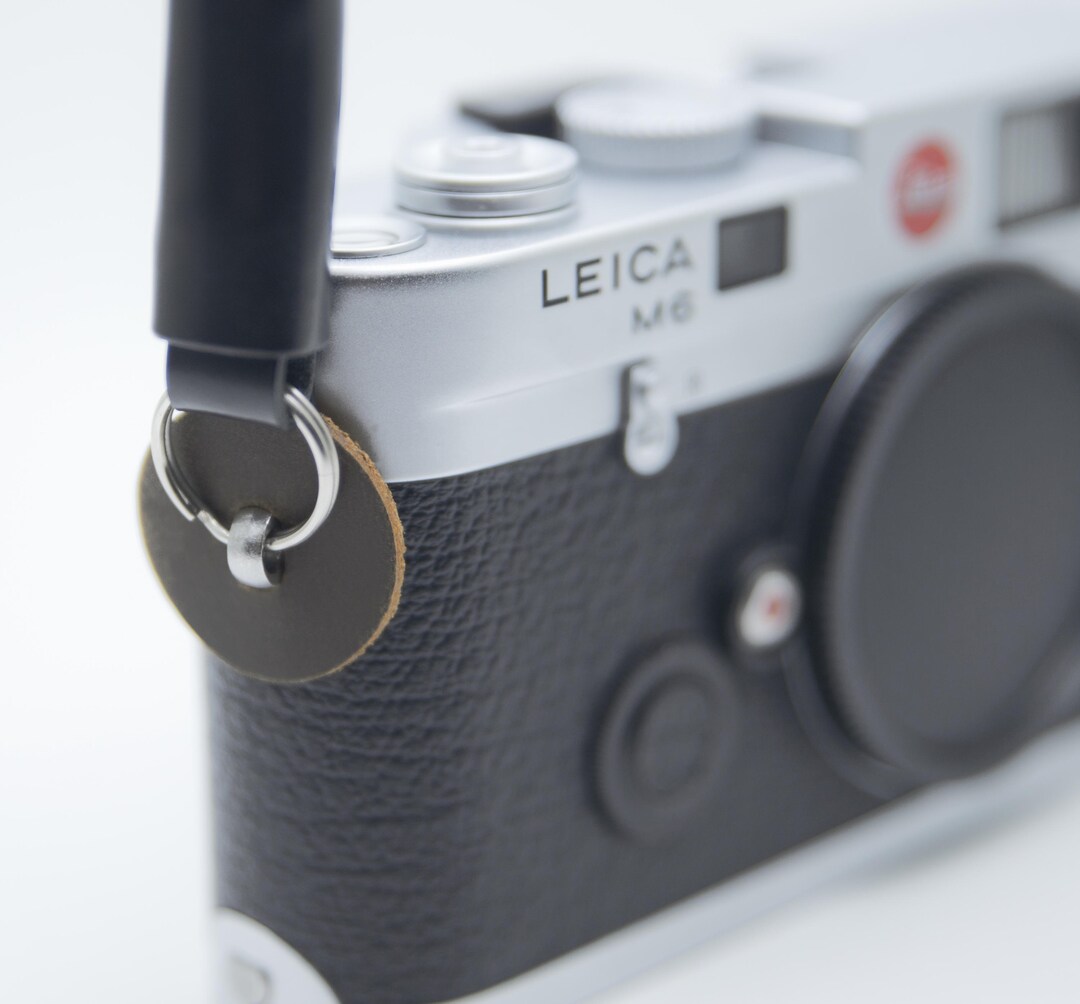 Brown LEATHER Camera Neck Strap Eyelet Split Ring LEICA M11 M11-P M10-D ...