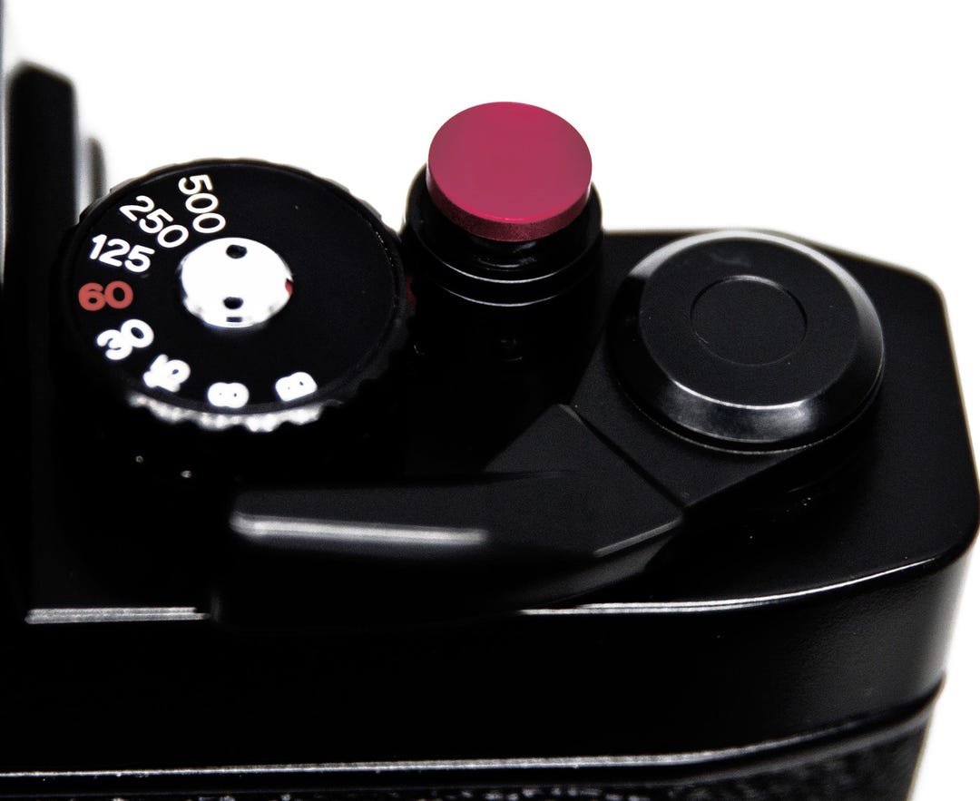 Soft Shutter Release Button Compatible With DARK RED NIKON Df Zf F3 Fm2 ...