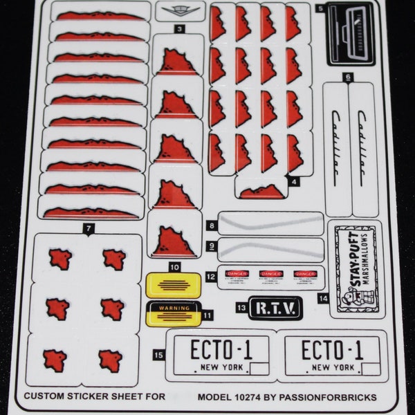 Ghostbusters Ecto 1 Stickers - Etsy