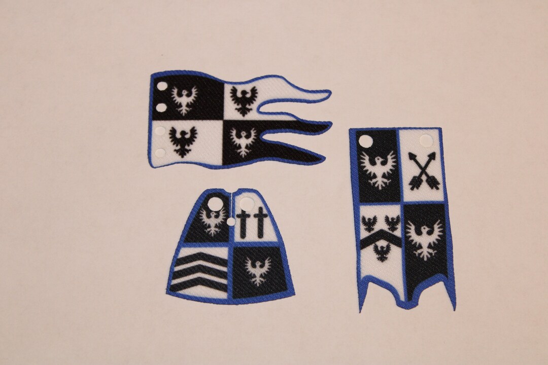 1x Flag, 1x Banner and 1x Cape, Flag Cape, Eagle, Compatible With LEGO ...