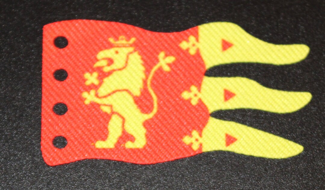 Flag Flag Compatible With LEGO Castle Knight's Castle Yellow Red Lion ...