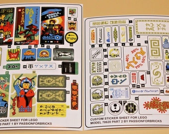 Ninjago stickers - Etsy Nederland