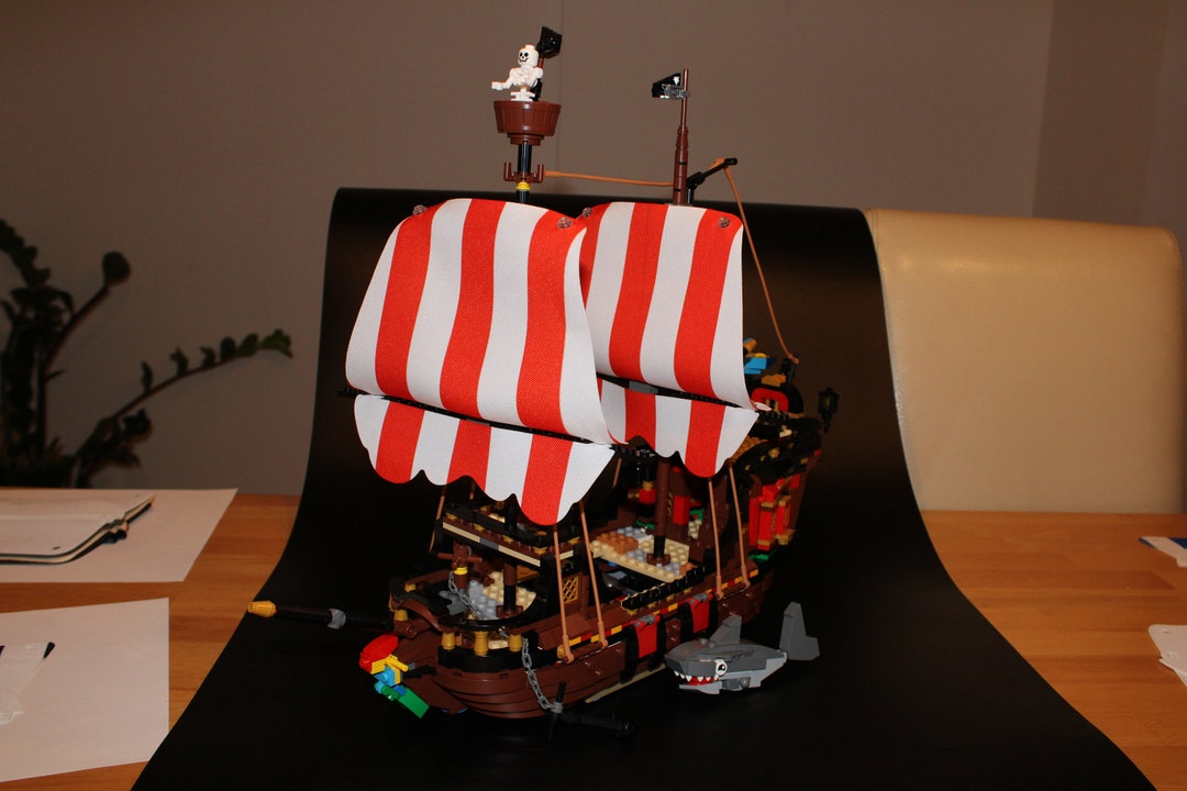 Custom Sail Set for Ship 31109 Replace the Brick Sails With Real Cloth ...