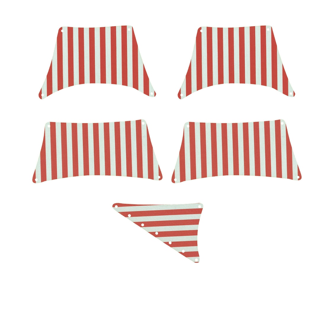 Cloth Sail Set Suitable for Pirate Ship, Ship 6285 10040 Narrow Stripes ...