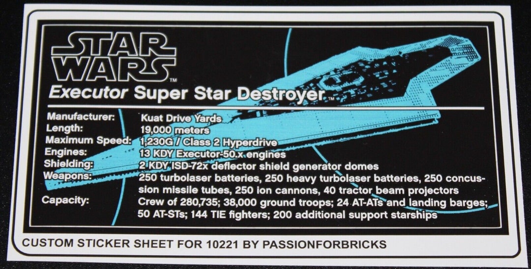 Custom Sticker Compatible With 10221 Sticker Sheet for 10221 - Etsy