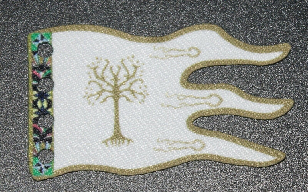Flag White, Gondor Tree 6 Cm X 4 Cm - Etsy