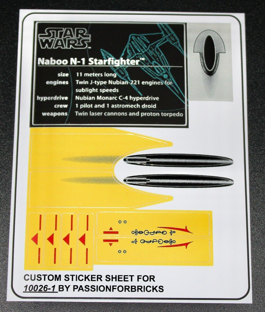 Custom Sticker Compatible With 10026 Replacement Sticker Sheet - Etsy