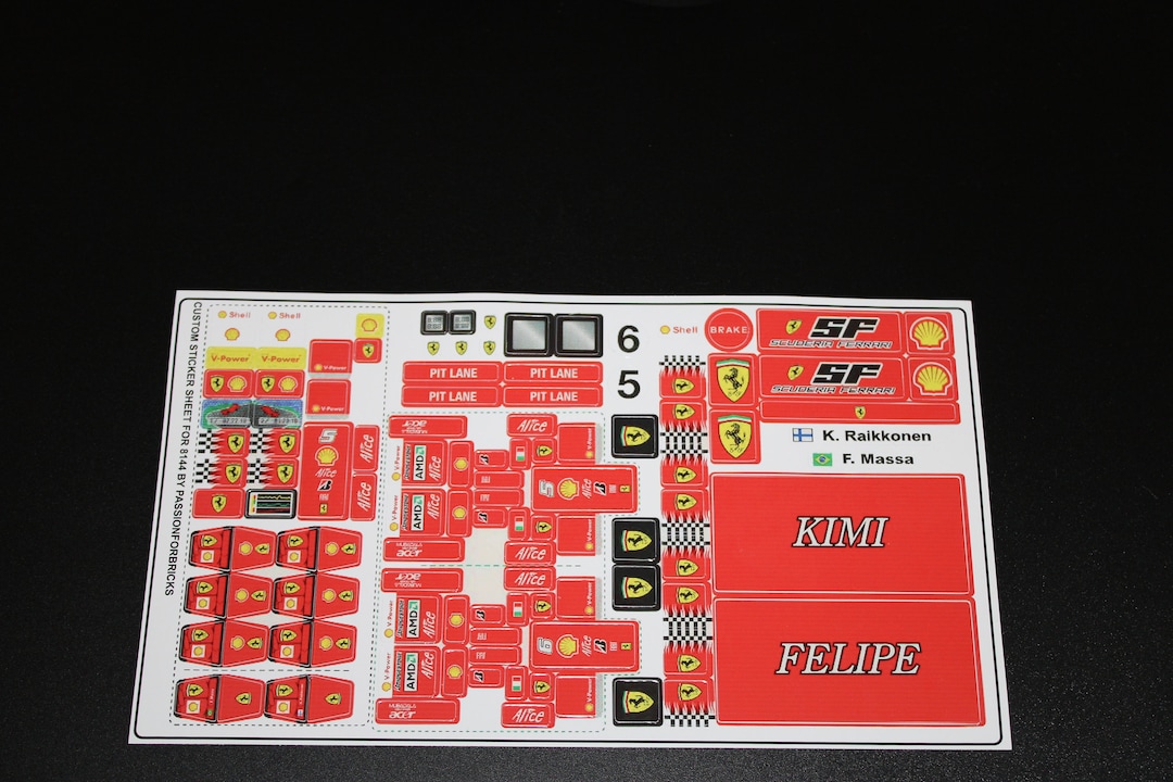 Custom Stickers Compatible With LEGO® 8144 Sticker Sheet for - Etsy