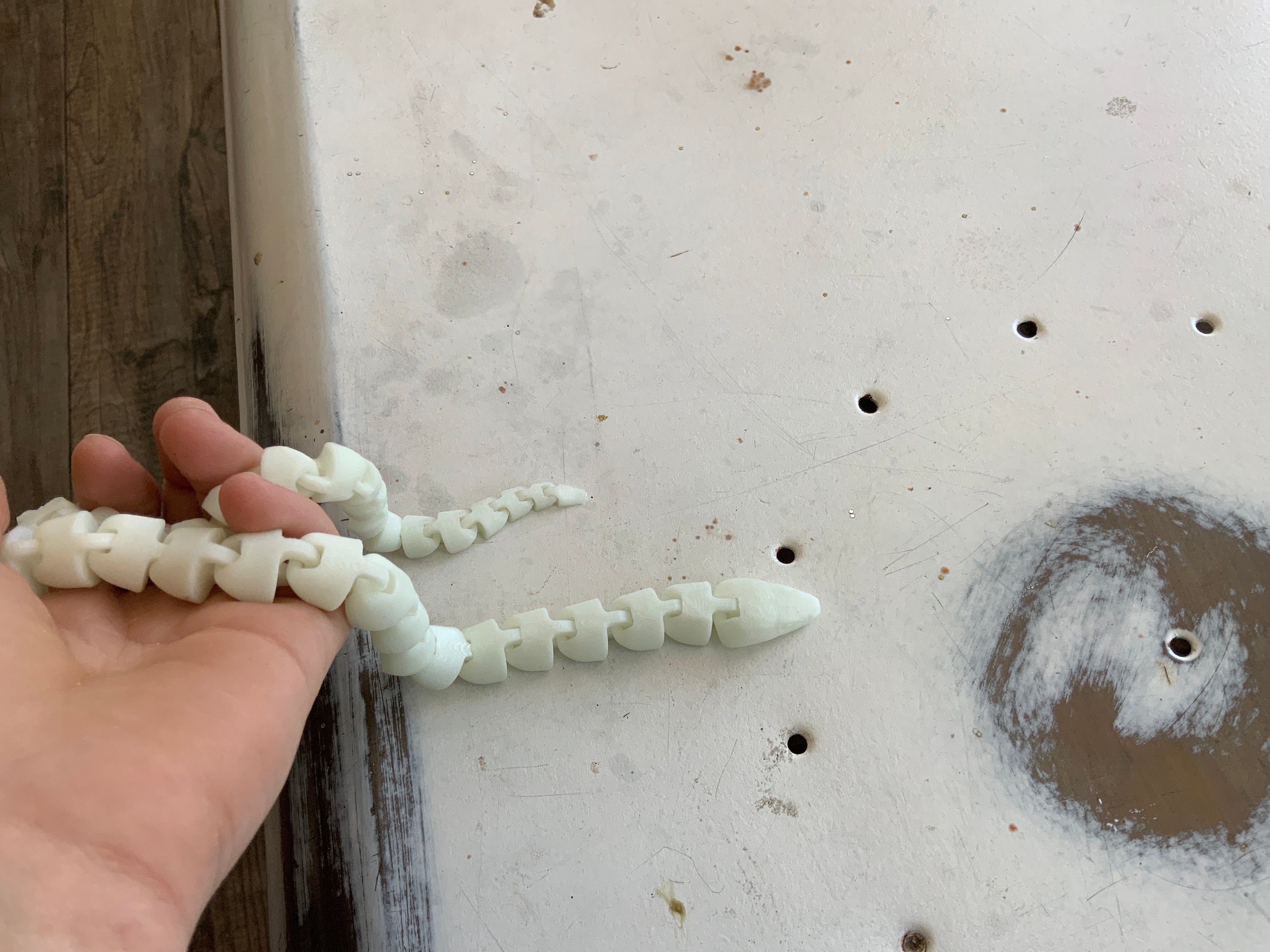 3d Printed Glow in the Dark Articulated Snake Fidget - Etsy