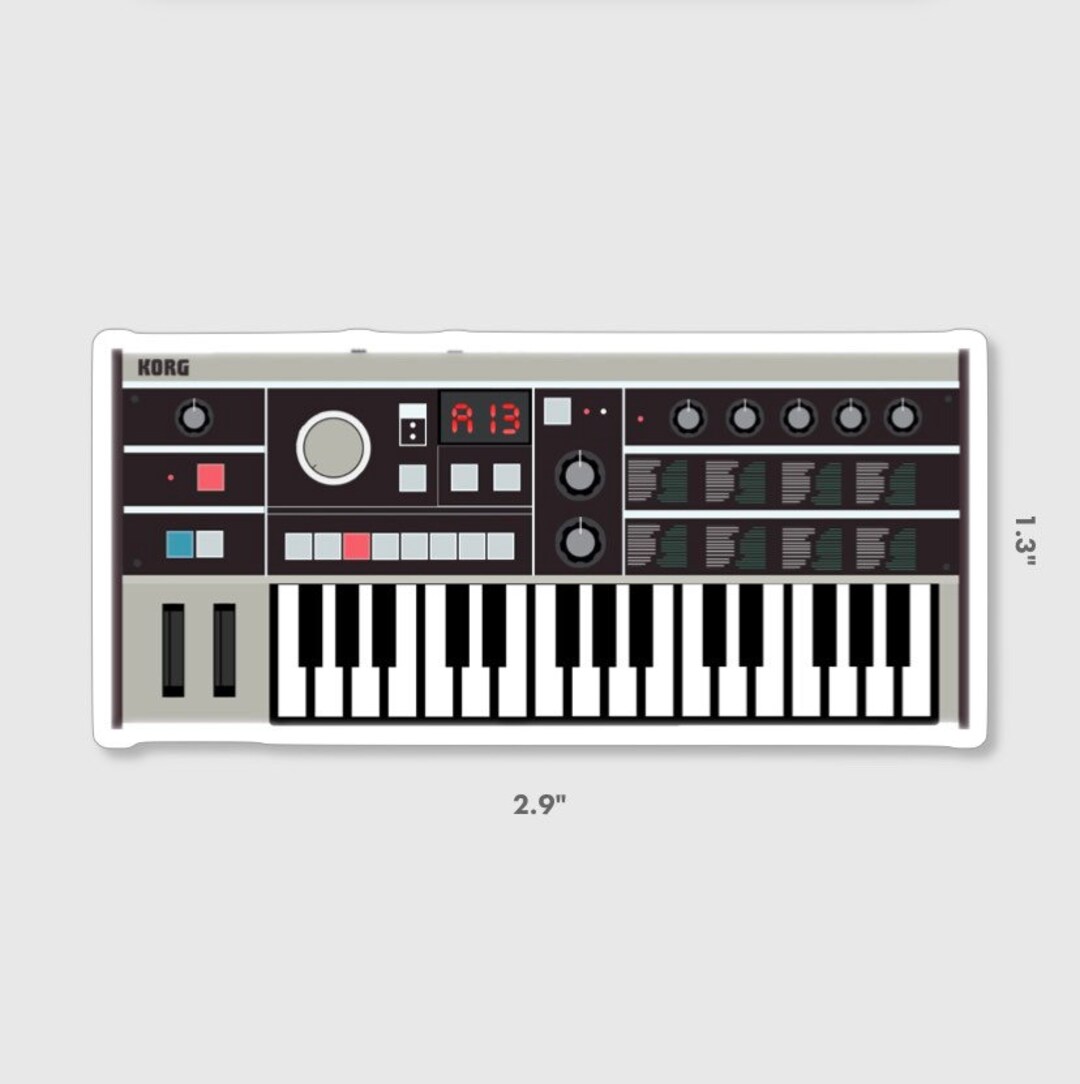 KORG Microkorg Clip Art Vinyl Sticker - Etsy