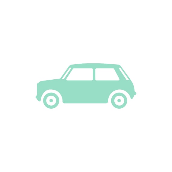 Austin Mini Cooper Clear Vinyl Sticker decal - Etsy