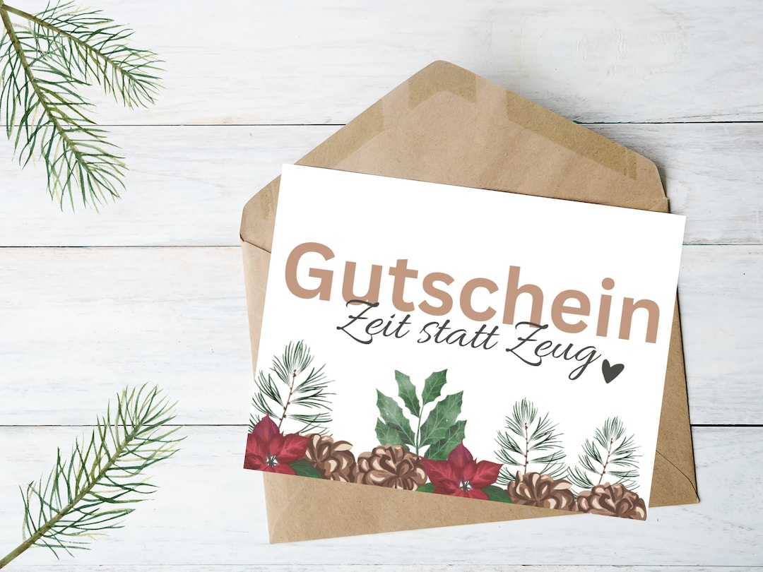 Voucher for Time Instead of Stuff to Print Out, Last Minute Gift ...