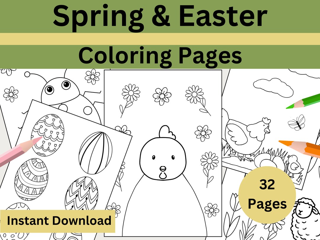 Easter Coloring Pages Kids Coloring Pages for Children and Adults ...