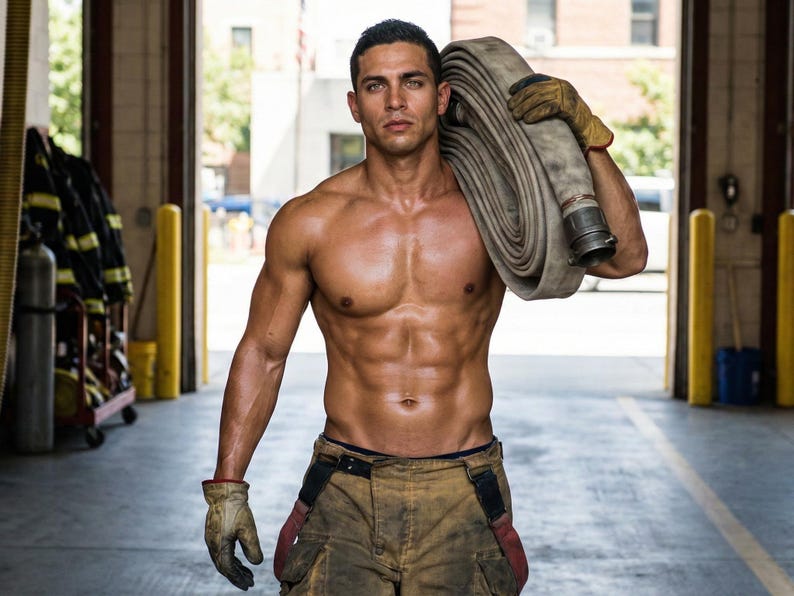 Hot Firefighters 2026 - Sexy Firefighter Calendar - Etsy